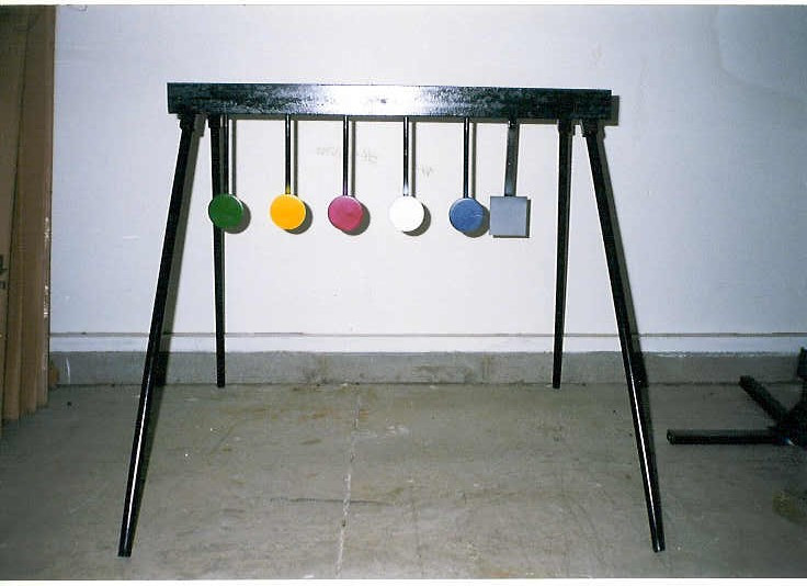 FIVE paddle auto Reset Target-Rimfire